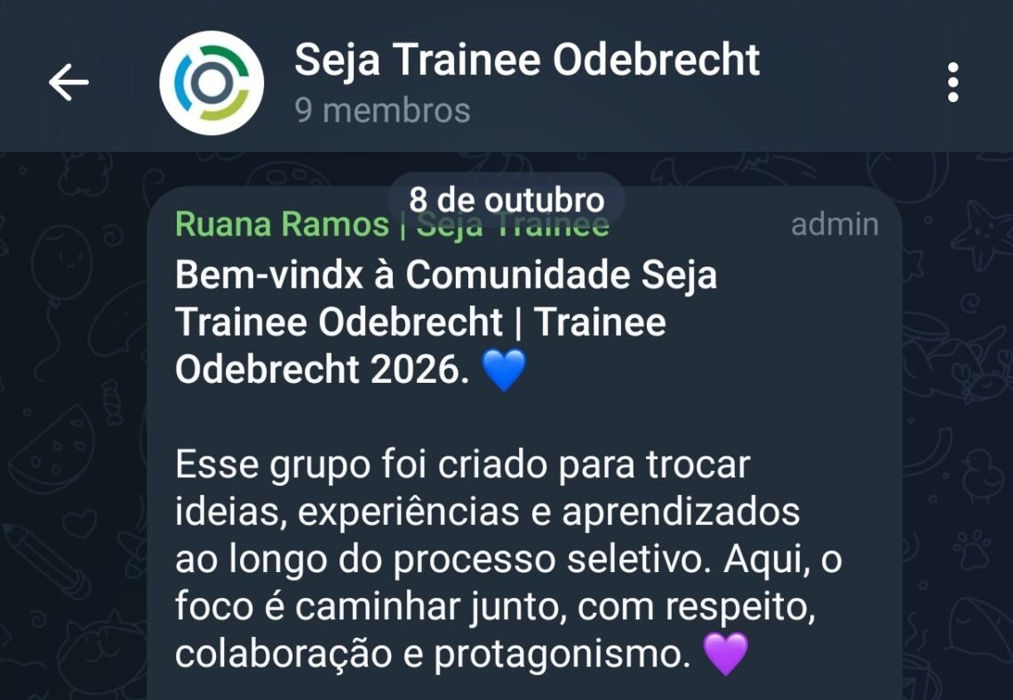 Talento Odebrecht: vagas abertas– Seja Trainee